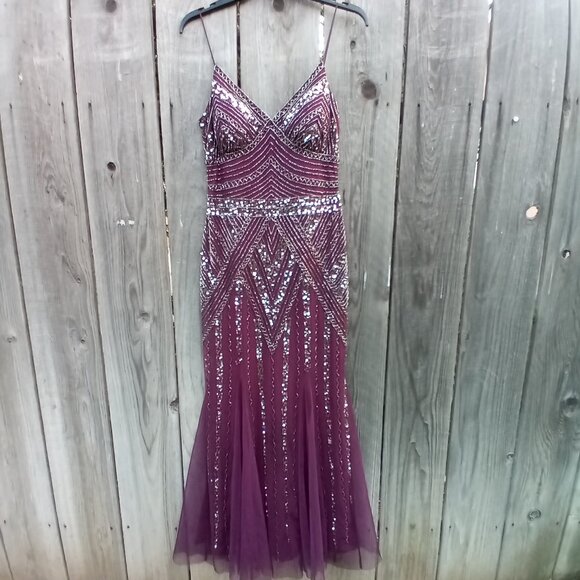Jump | Dresses | Jump Apparel Dress Juniors Sz 78 Purple Sequin Mermaid ...